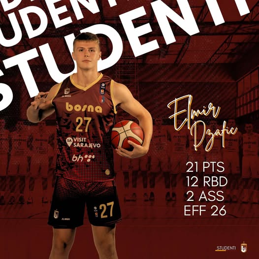 Elmir Džafić predvodio Studente do nove pobjede | BH Basket